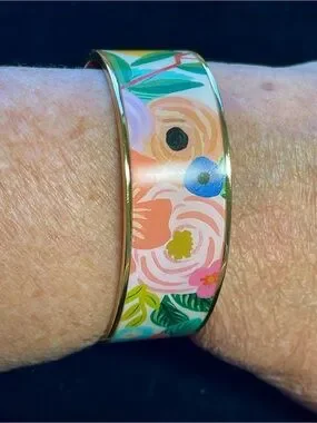 Rifle Paper Co. | Jewelry | Garden Party Gold Plated Enameled Cuff ...